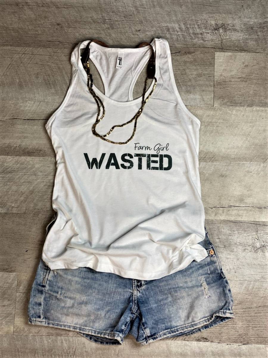 Farm Girl Wasted Tank – Farmhouse Rags
